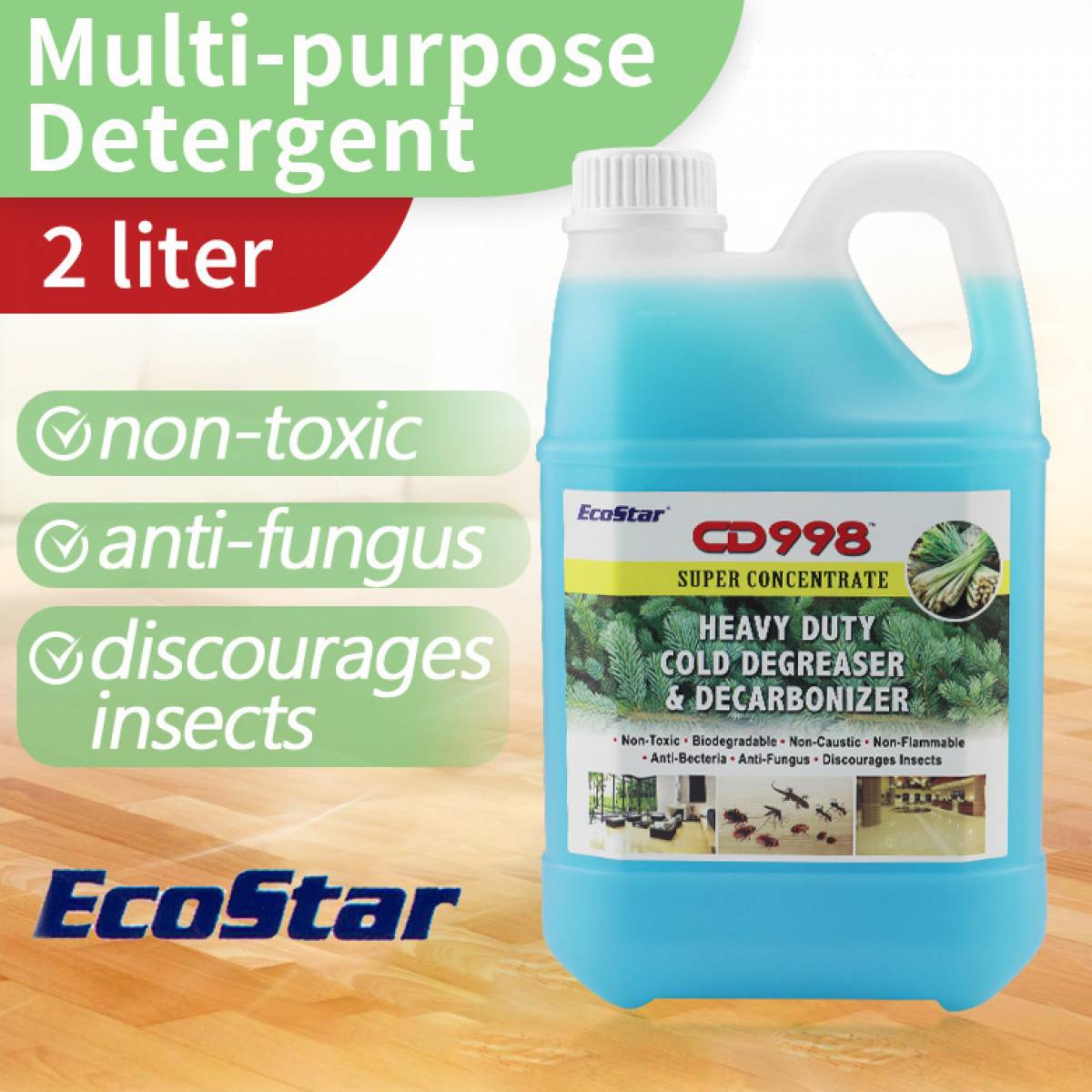 Ecostar Multi-purpose Mosquito/Insect detergent 5L/2L/500ML(Non-toxic ...