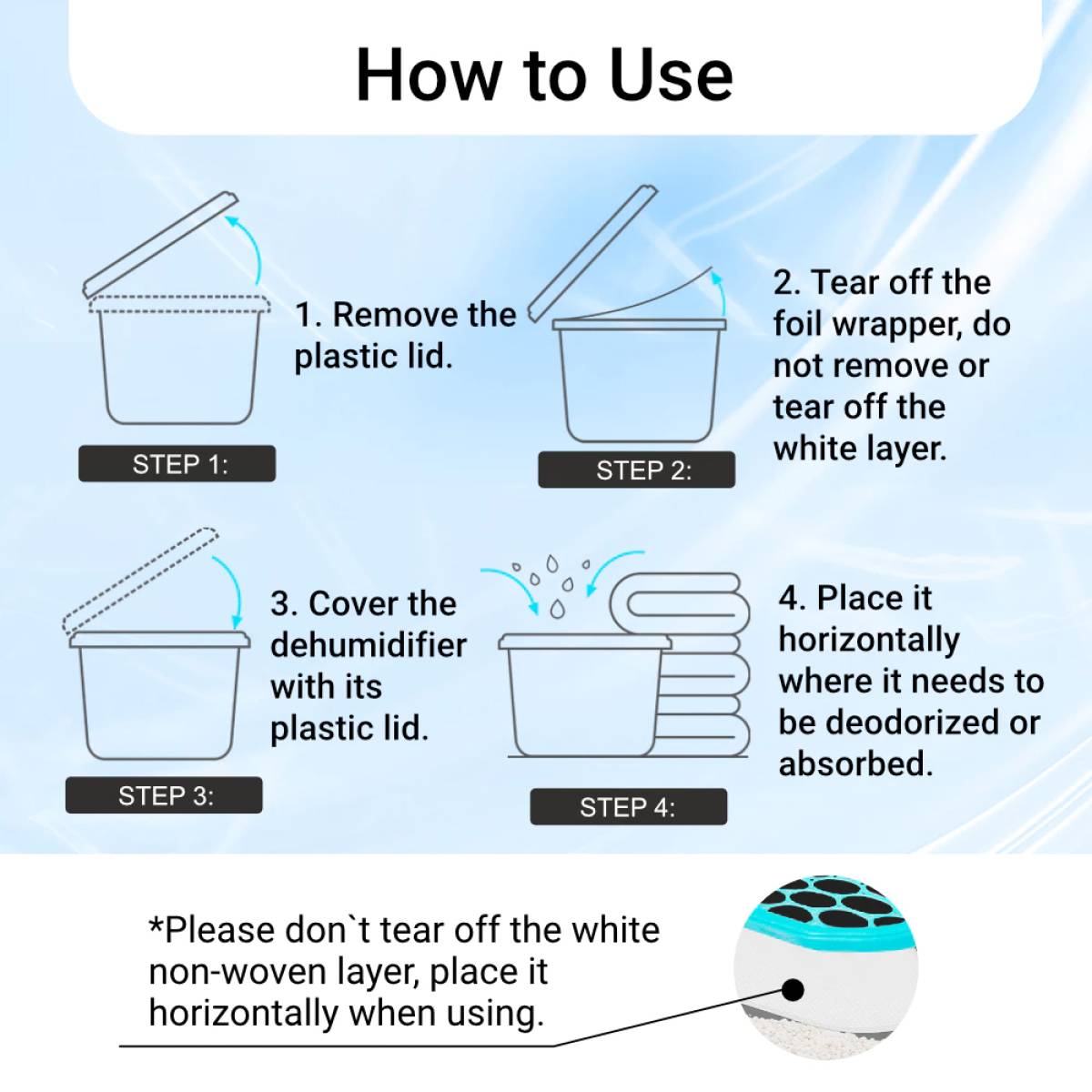 Scented Dehumidifier Box Standing Moisture Absorber for Closet Cabinet ...