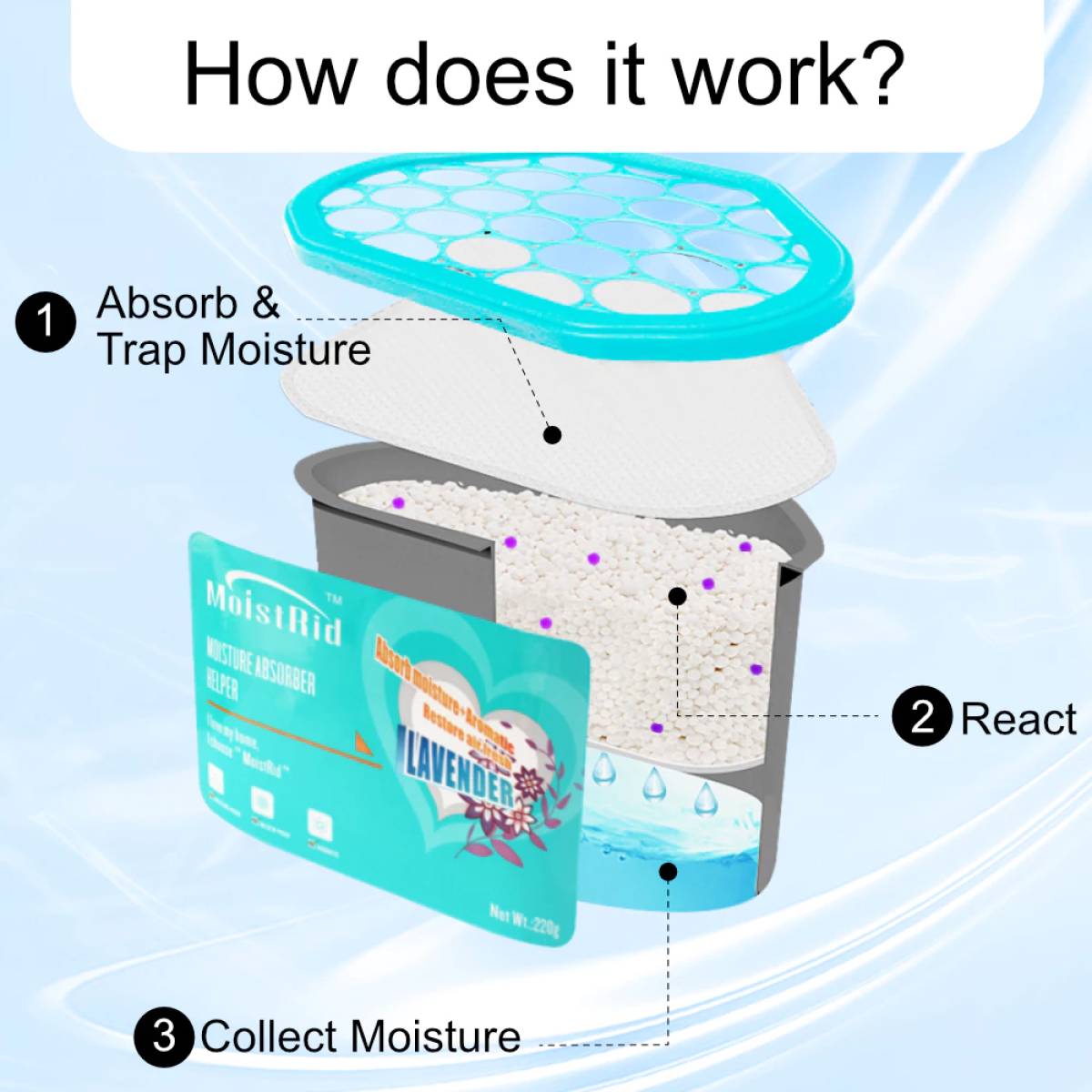 Scented Dehumidifier Box Standing Moisture Absorber for Closet Cabinet ...