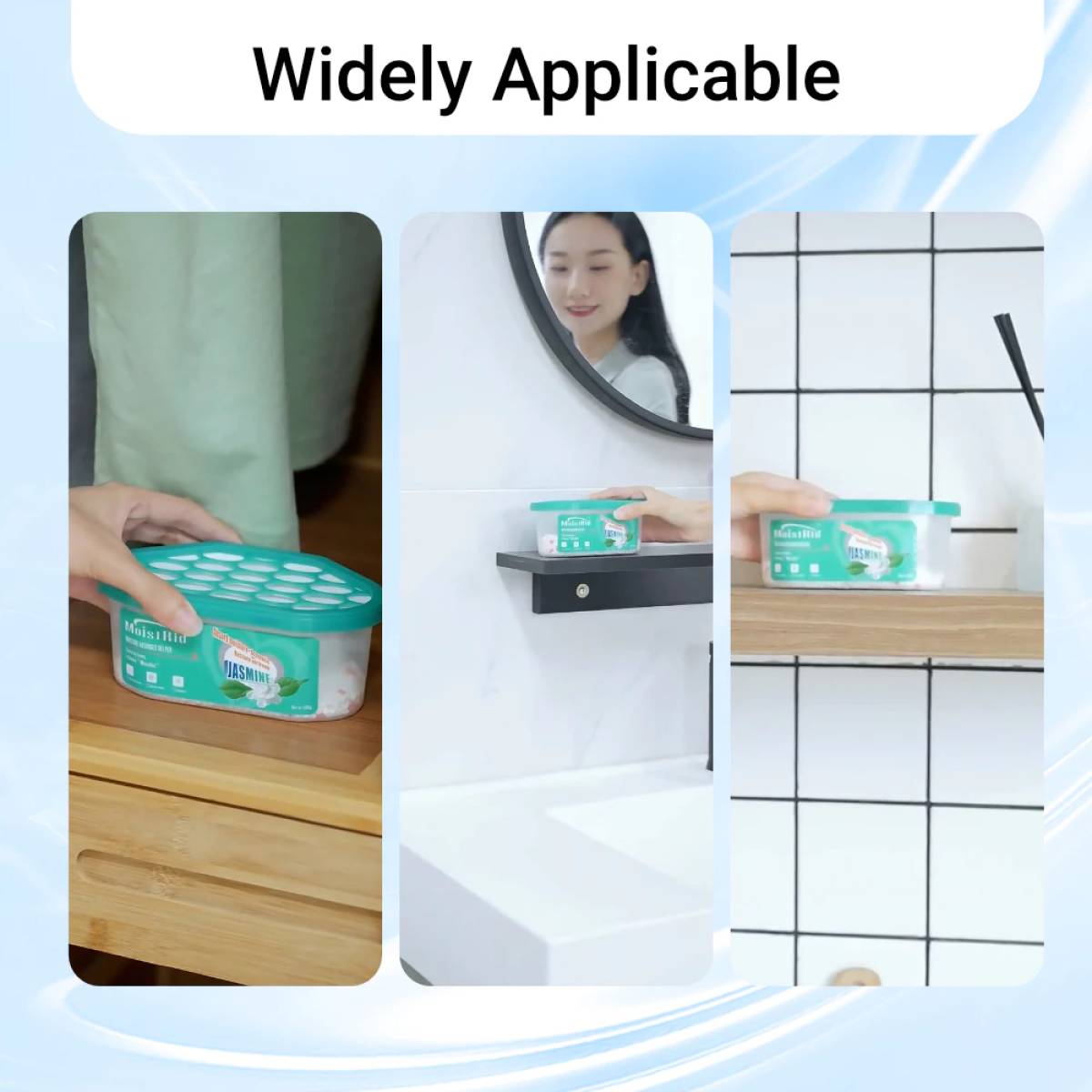 Scented Dehumidifier Box Standing Moisture Absorber for Closet Cabinet ...