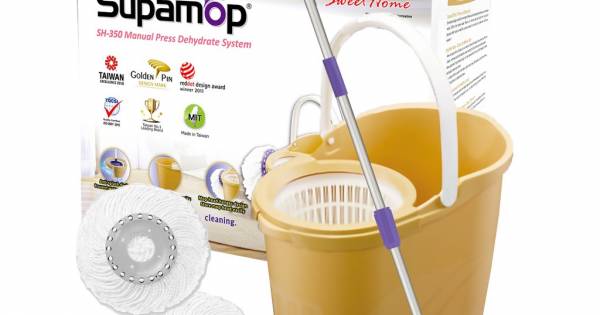 Taiwan No.1 Supamop Sh-350 Yellow Manual Press Dehydrate System ...