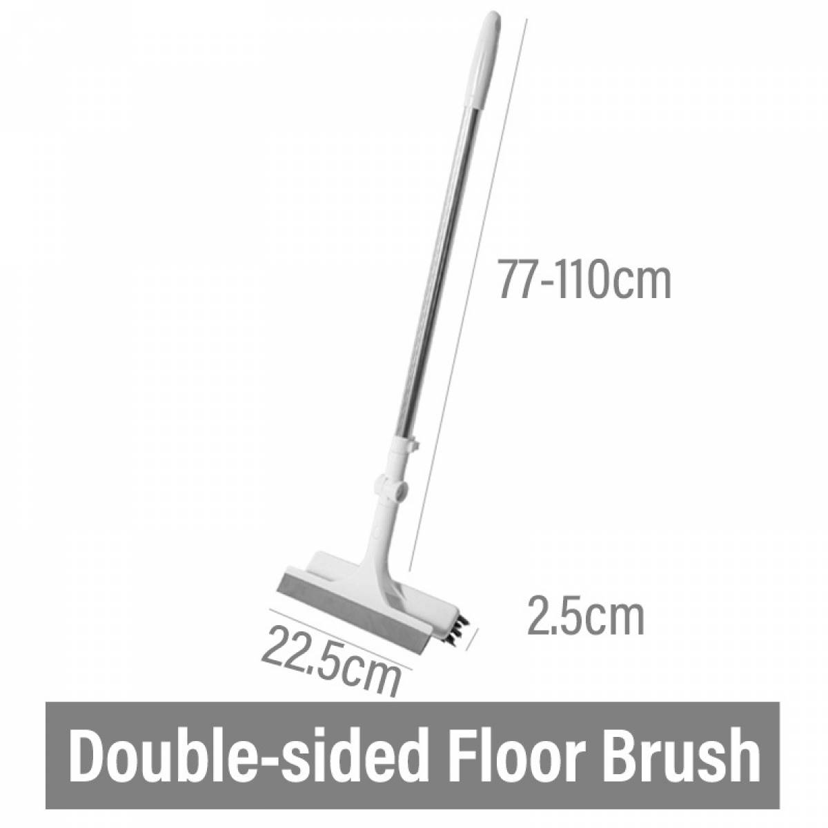Telescopic Double-sided Floor Brush Multi-purpose Floor Squeegee ...