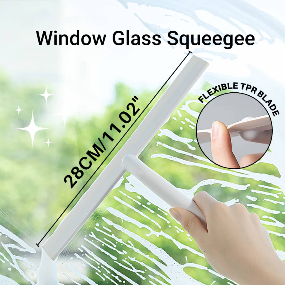 Window Glass Wiper Ergonomic Mirror Bathtub Water Moisture Removal Tools