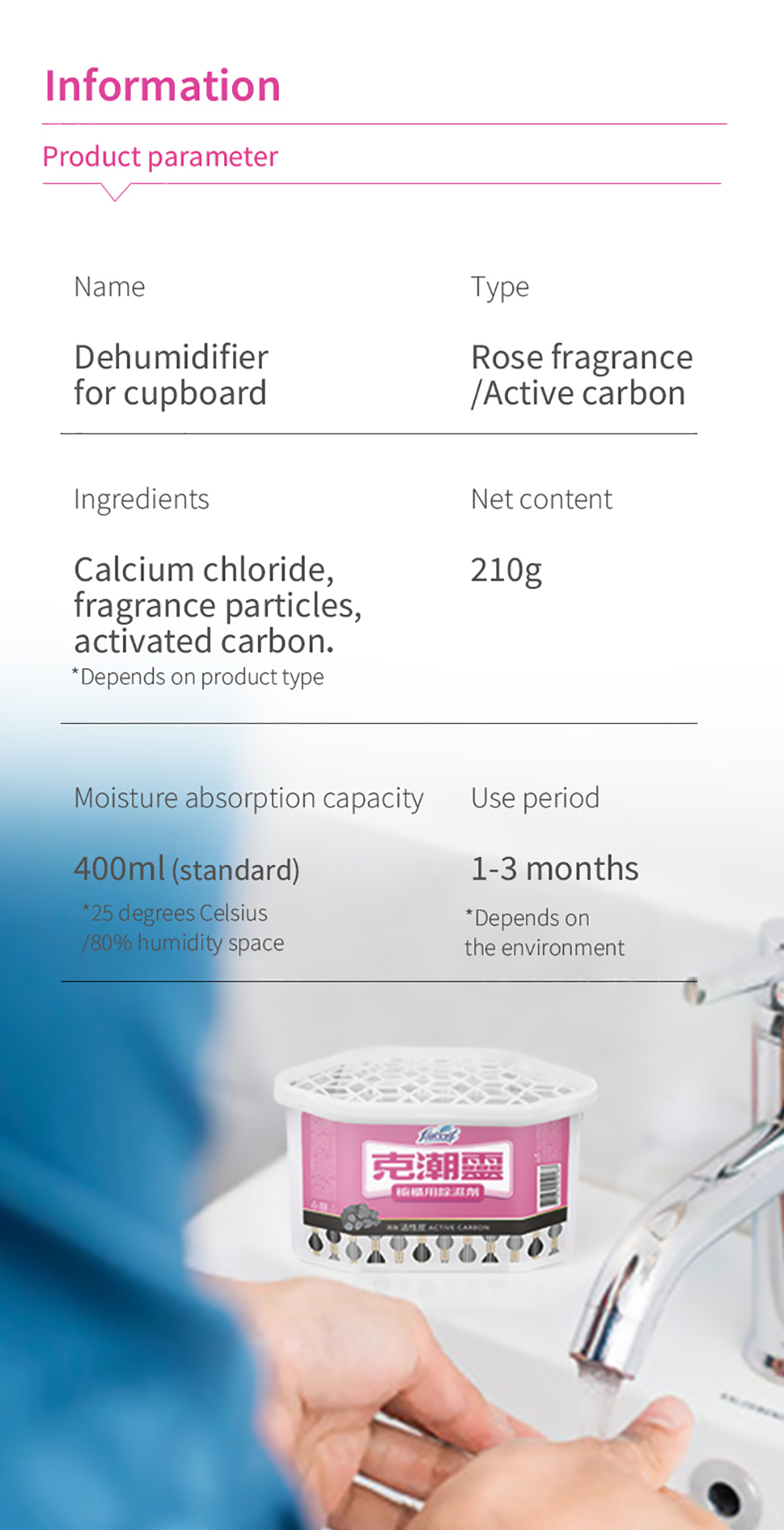 Farcent Dehumidifier Multi-purpose Dehumidifier Box Absorb Moisture ...