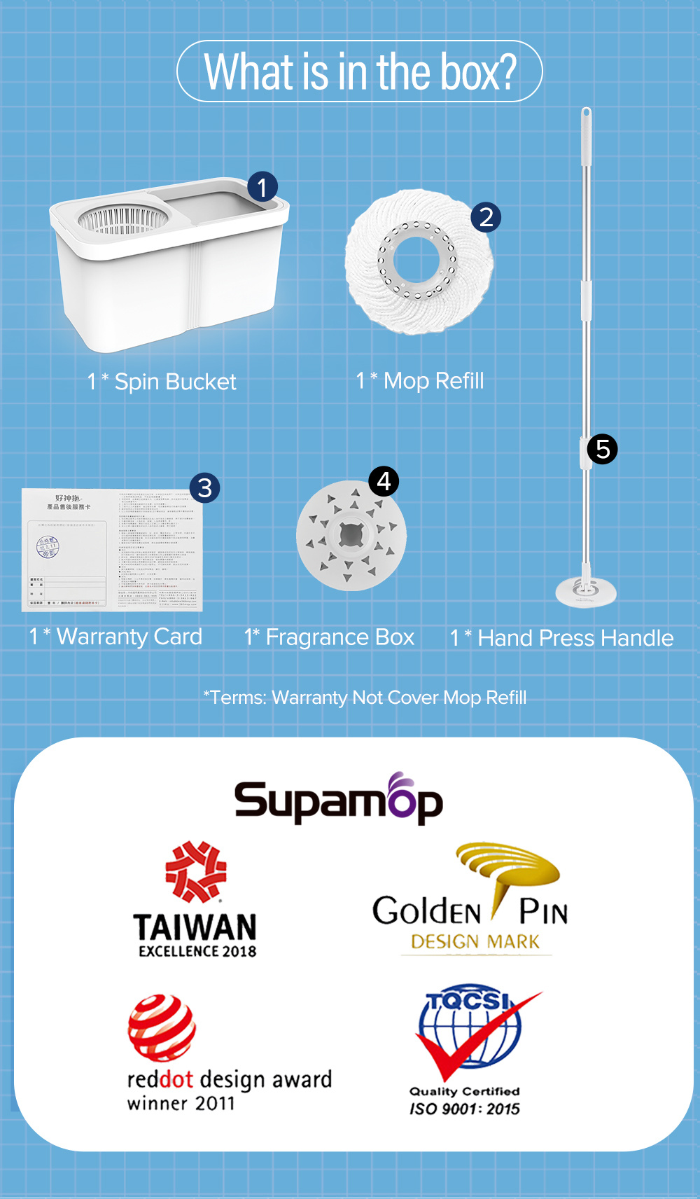 Supamop Twin Turbo Spin Mop Set
